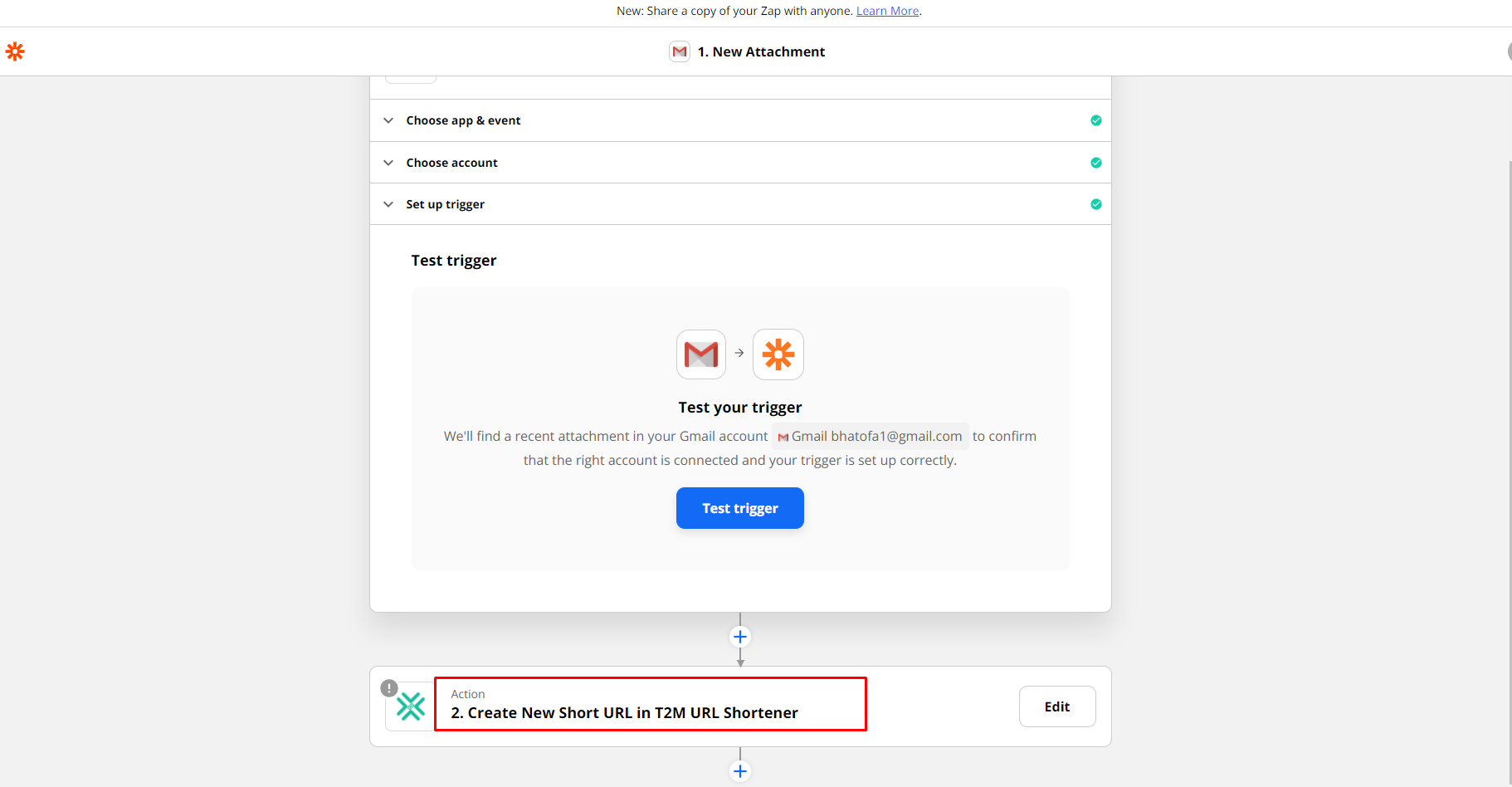T2M URL Shortener integration with Zapier App to automatic workflow | T2M Blog