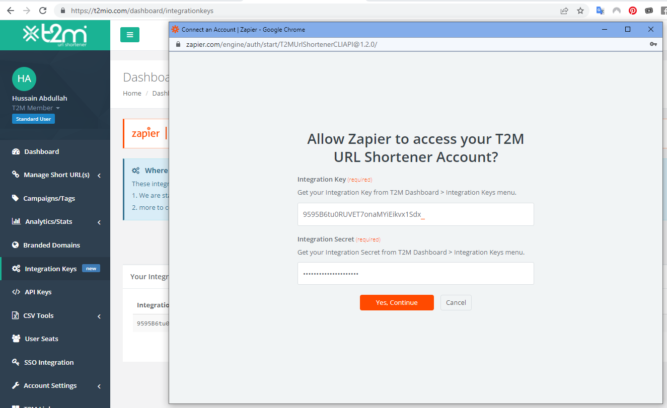 T2M URL Shortener integration with Zapier App to automatic workflow | T2M Blog